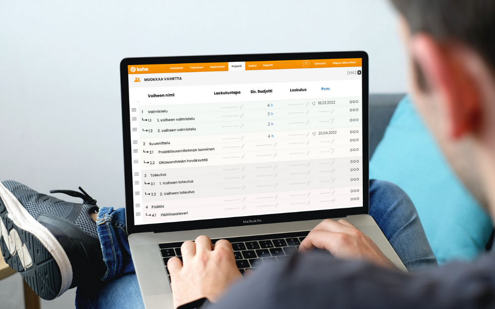 Customize your organisation's project management | Koho Sales